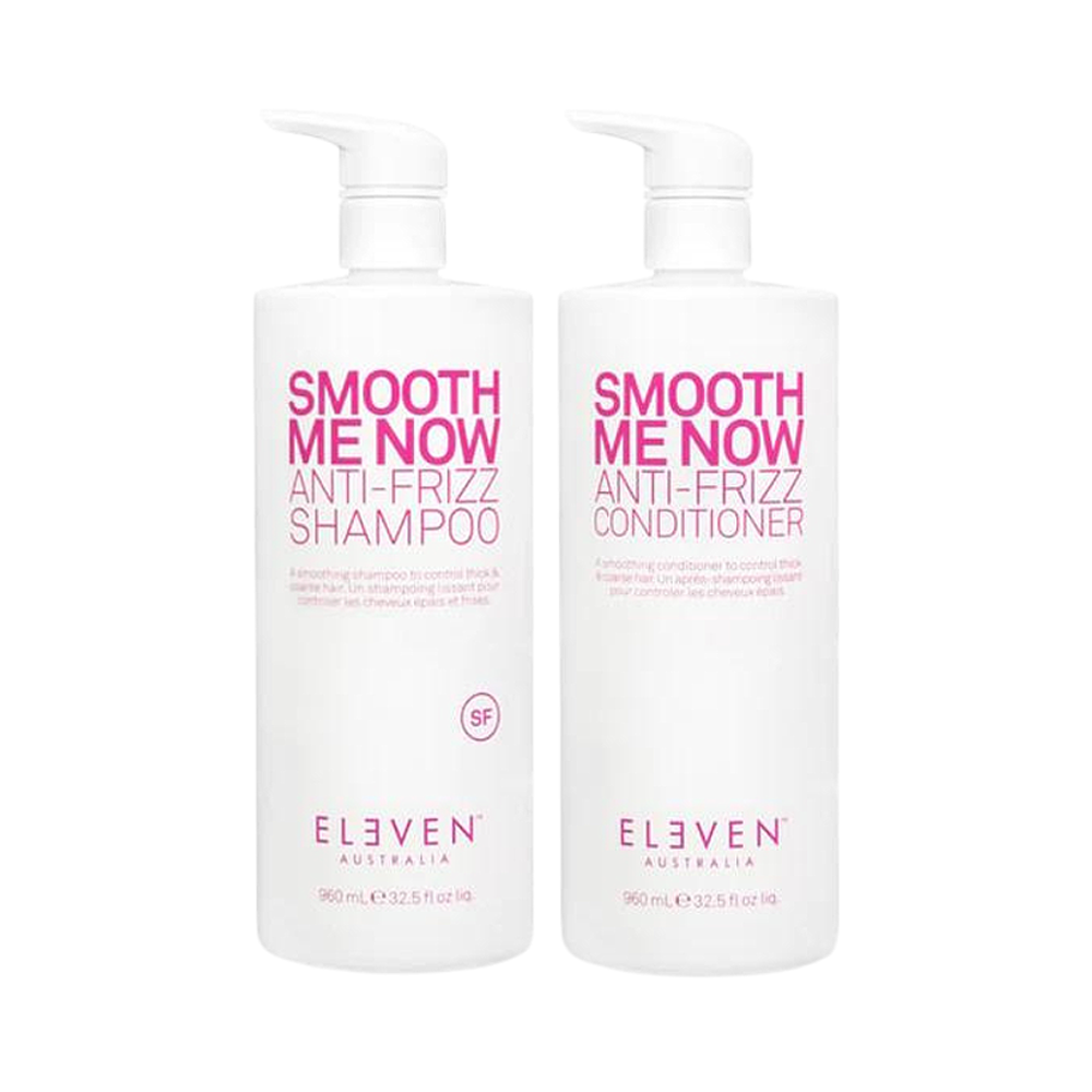 Eleven Australia Smooth Me Now Anti-Frizz Shampoo & Conditioner 960mL ...