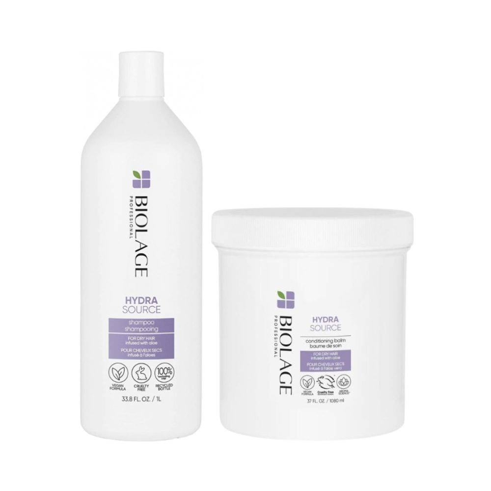Matrix Biolage Hydrasource Shampoo 1000mL & Conditioner 1094mL Duo – On ...
