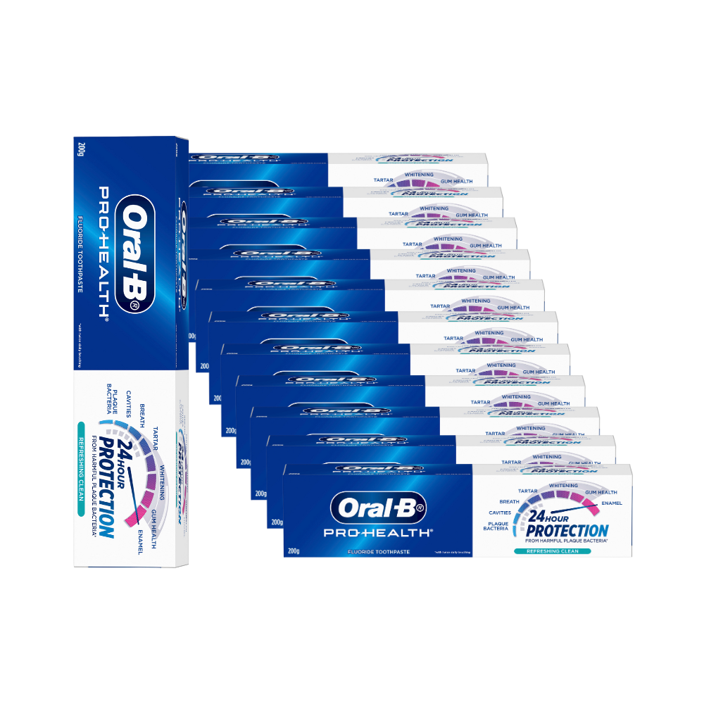 12 x Oral-B Pro-Health 24 Hour Protection Refreshing Clean Toothpaste ...