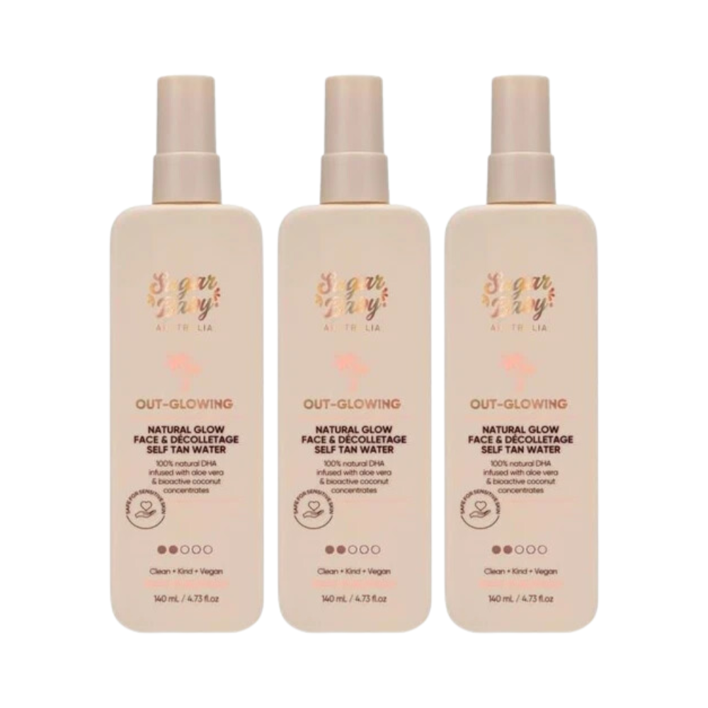 3 x SugarBaby Out Glowing Natural Glow Face And Decolletage Self Tan W ...