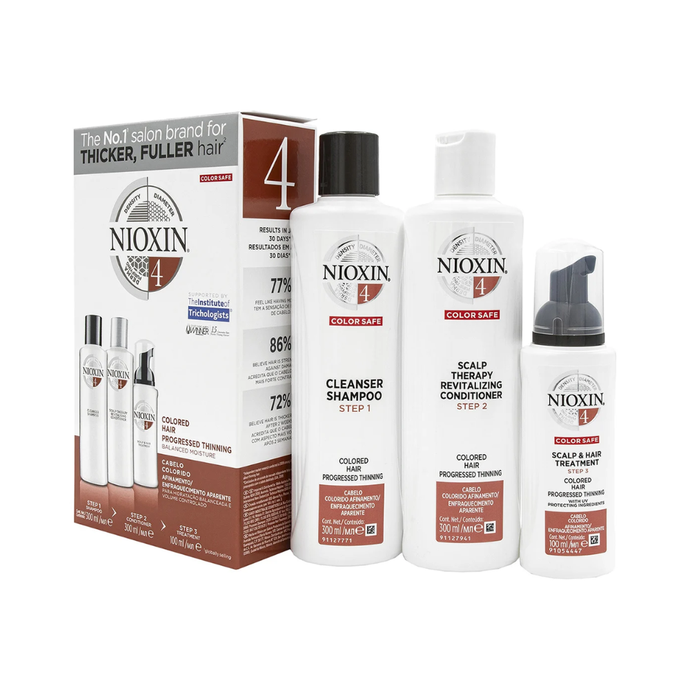 Nioxin System 4 Full Size Kit - Colored Hair With Progressed Thinning ...