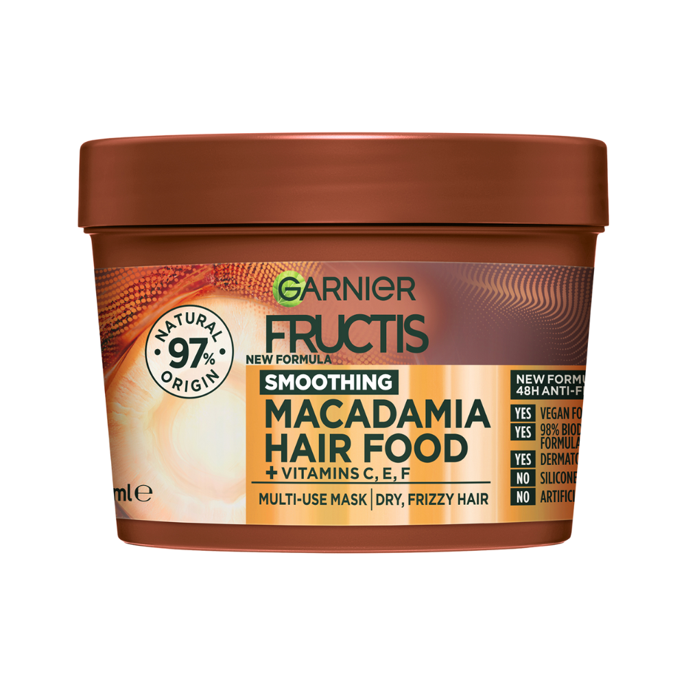 Garnier Fructis Hair Food Hair Mask 390mL - Smoothing Macadamia – On ...