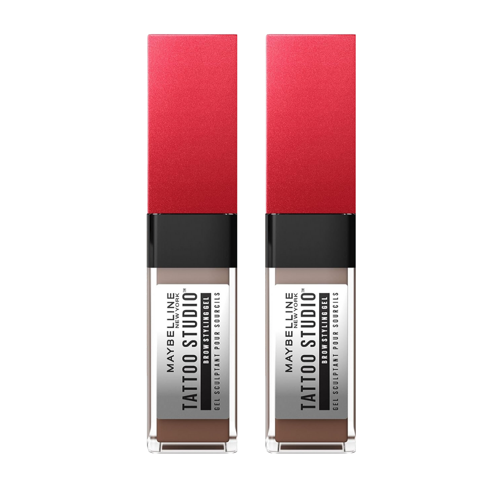 2 x Maybelline Tattoo Brow 36hr Styling Gel 6mL - 255 Soft Brown – On ...